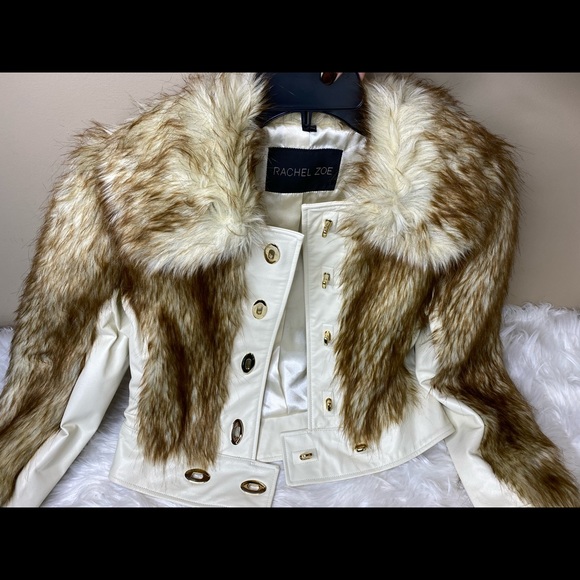 Rachel Zoe | Jackets & Coats | Rachel Zoe Leather Fur Jacket | Poshmark